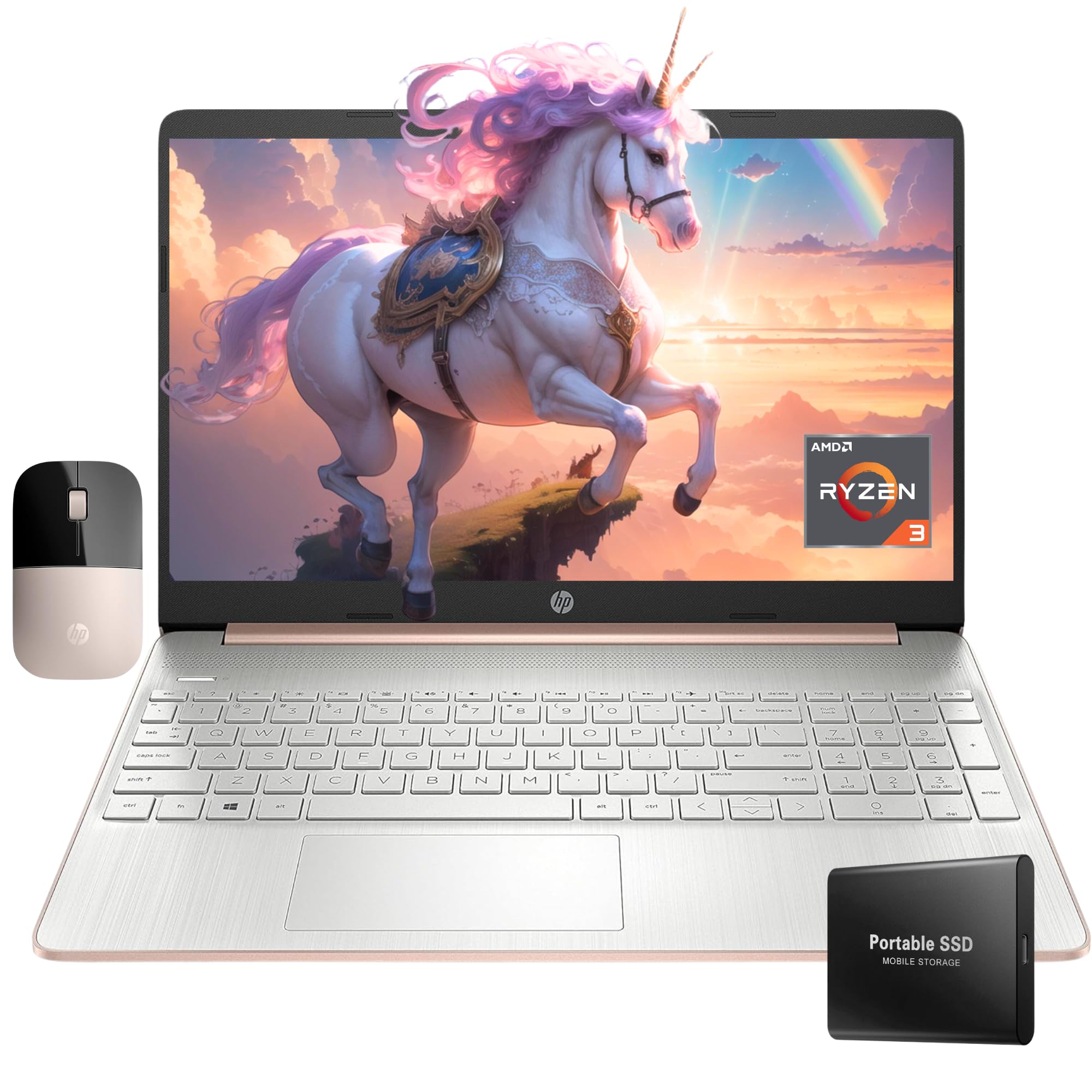 Mua Newest 15.6 Essential Rose Gold Laptop with Wireless Mouse and ...