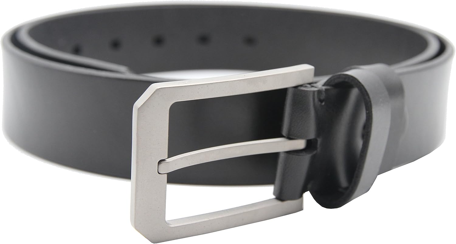 GRASEP Nickel Free Titanium Buckle Men's Belt 1.5" Wide 3.2mm Thick ...