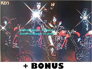 Amazon.com : KISS on Motorcycles POSTER 31X21 +BONUS pic choppers Kiss ...