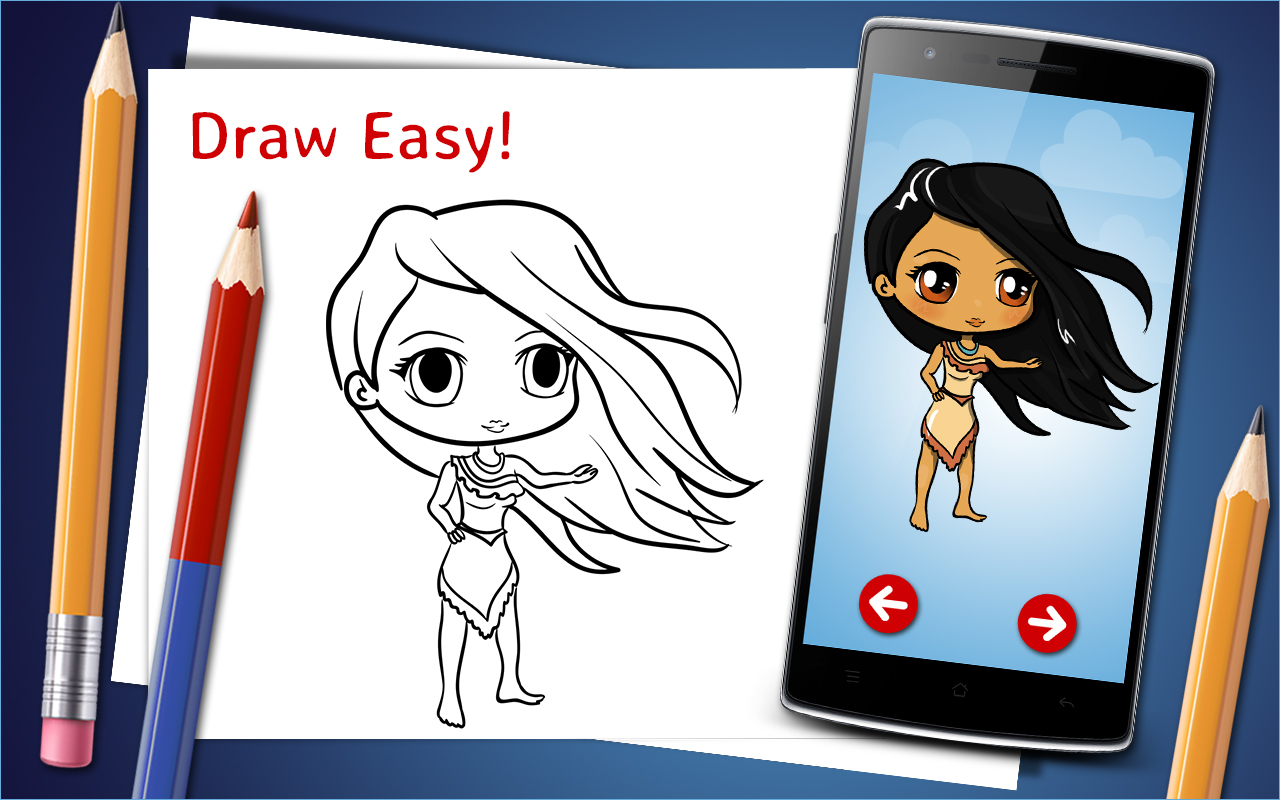 How to Draw Princess Step by Step Drawing App:Amazon.in:Appstore for ...