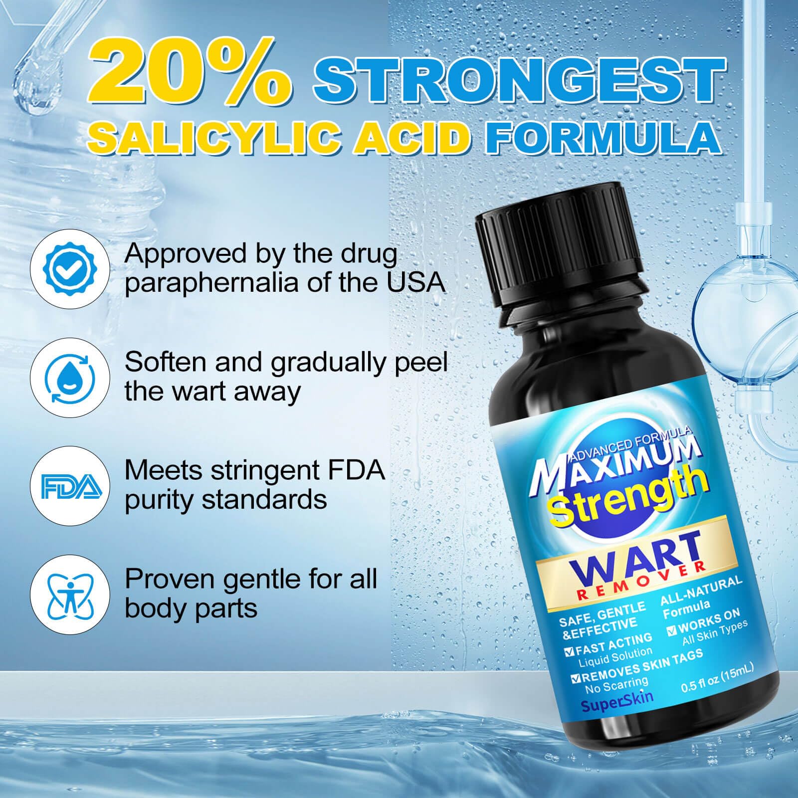 Mua Fast Action Liquid Wart Gel Maximum Strength - Wart Liquid with ...