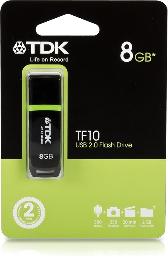 TDK T78932, USB 2.0 Flash Device, Chiavetta USB Portatile 8 GB, Nero: Amazon.it: Informatica