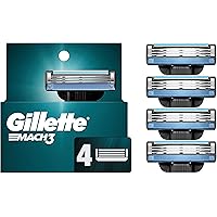 Amazon.com: Mach3 Razor Refills for Men, 4 Razor Blade Refills