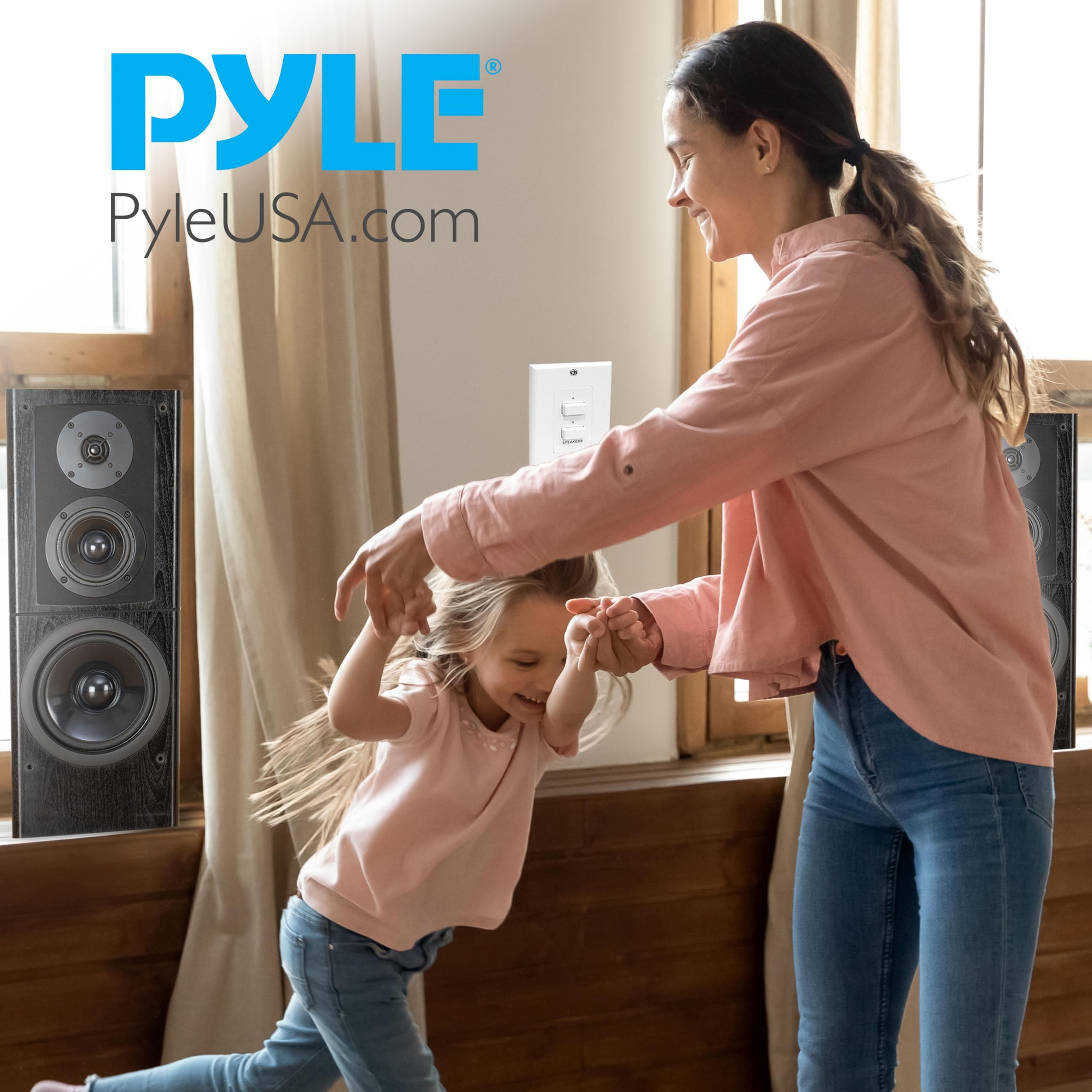 Mua Pyle in Wall Speaker Selector Switch - Home Audio 2-Channel A/B ...