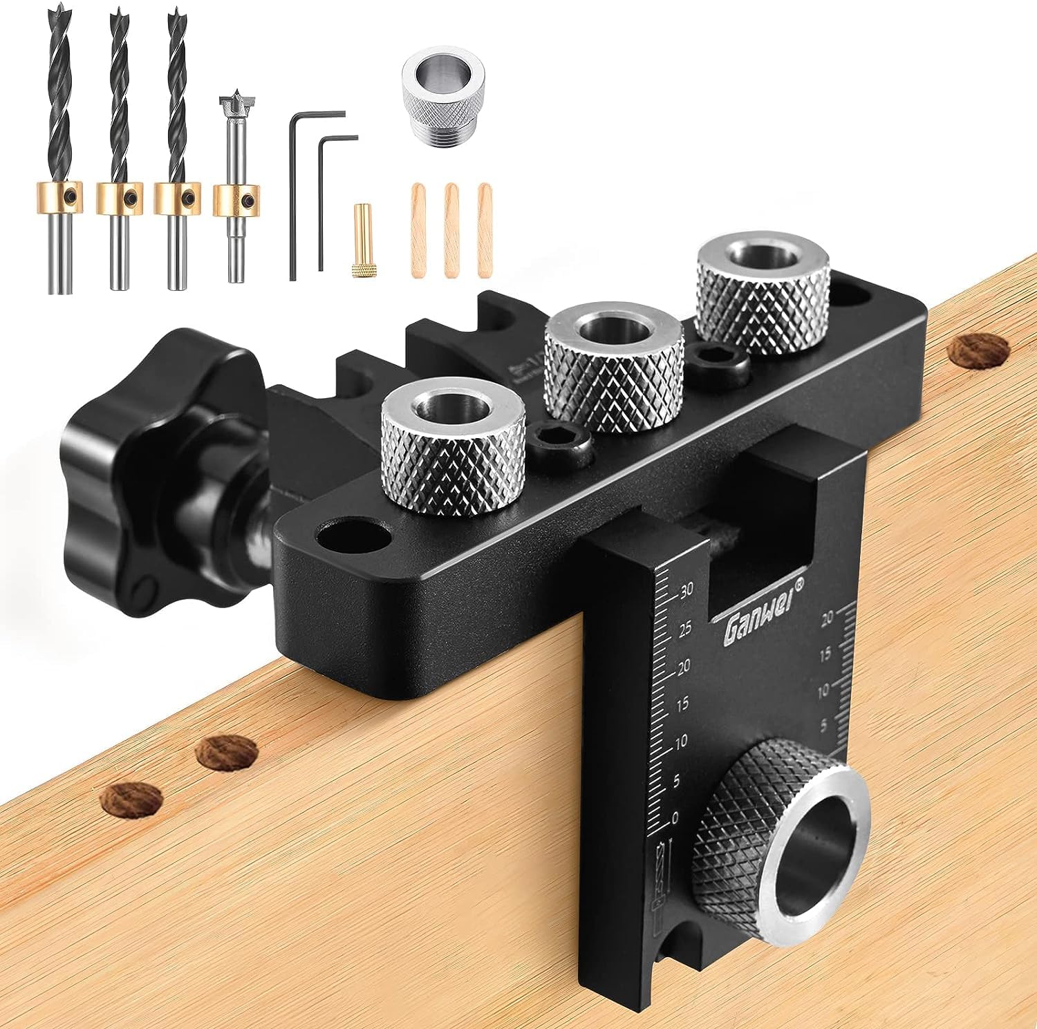 Mua Hizmivos 3-in-1 Dowel Jig Kit,8/15mm Drill Template Dowel Hole ...