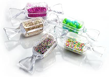 Conjunto de 10 decorativo diseño Box "caramelo" de plástico, caja de regalo, decoración caja ...