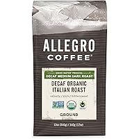 Amazon.com : Allegro Coffee Decaf Organic Italian Roast Ground Coffee ...