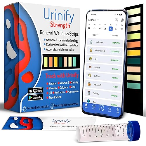 [URINIFY Strength] Urine Test Strips and Mobile App for Keto Strips ...