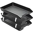 Acrimet Facility 3 Tier Letter Tray Front Load Plastic Desktop File ...