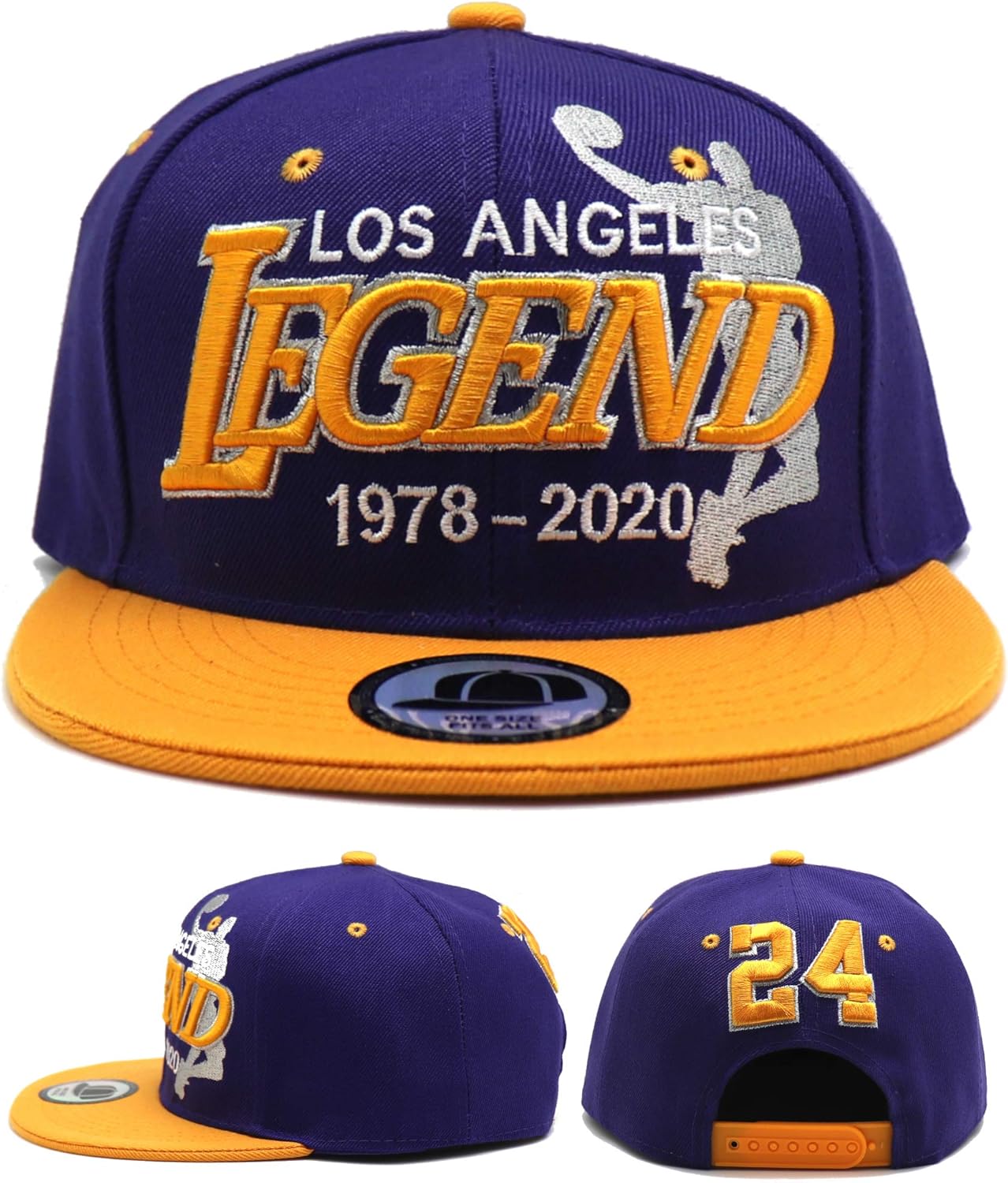 Amazon.com: Los Angeles Legend New Kobe 24 Mamba Purple Gold Era ...