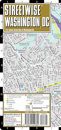 Streetwise Washington DC Map - Laminated City Center Street Map of ...