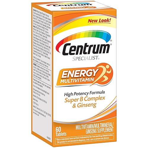 Centrum Specialist Energy Complete Multivitamin/Multimineral Supplement ...
