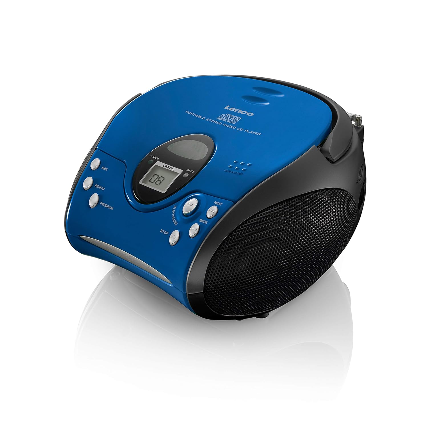 Amazon.com: Lenco Portable Radio CD Player - Blue: Home Audio & Theater
