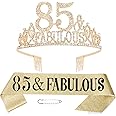 Amazon.com: 85th Birthday Decorations, 85th Birthday Sash and Tiara for Women, Happy 85 Birthday ...