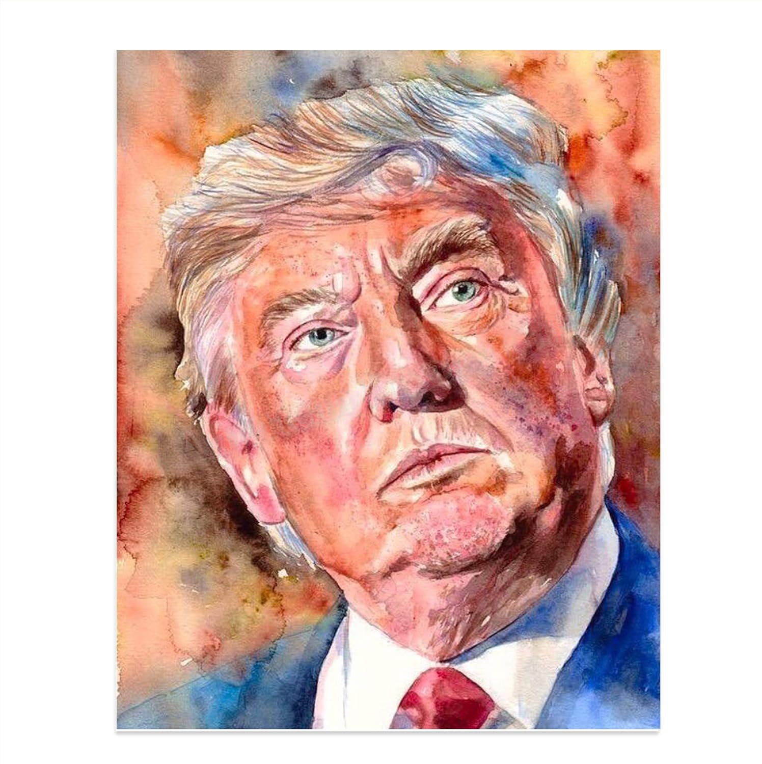 Amazon.com: President Donald Trump Portrait-8 x 10" Presidential Wall ...