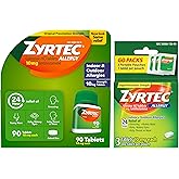 Amazon.com: Zyrtec 24 Hour Allergy Relief Tablets, Individually Wrapped ...