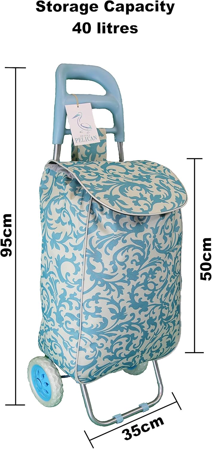Large Shopping Trolley. Modern and Colourful Pull Push cart ...