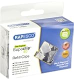 Rapesco Supaclip #40 Dispenser with 25 Multicoloured Refill Clips ...