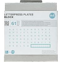 Amazon.com: We R Memory Keepers 0633356037491 Printing Plate Letter ...