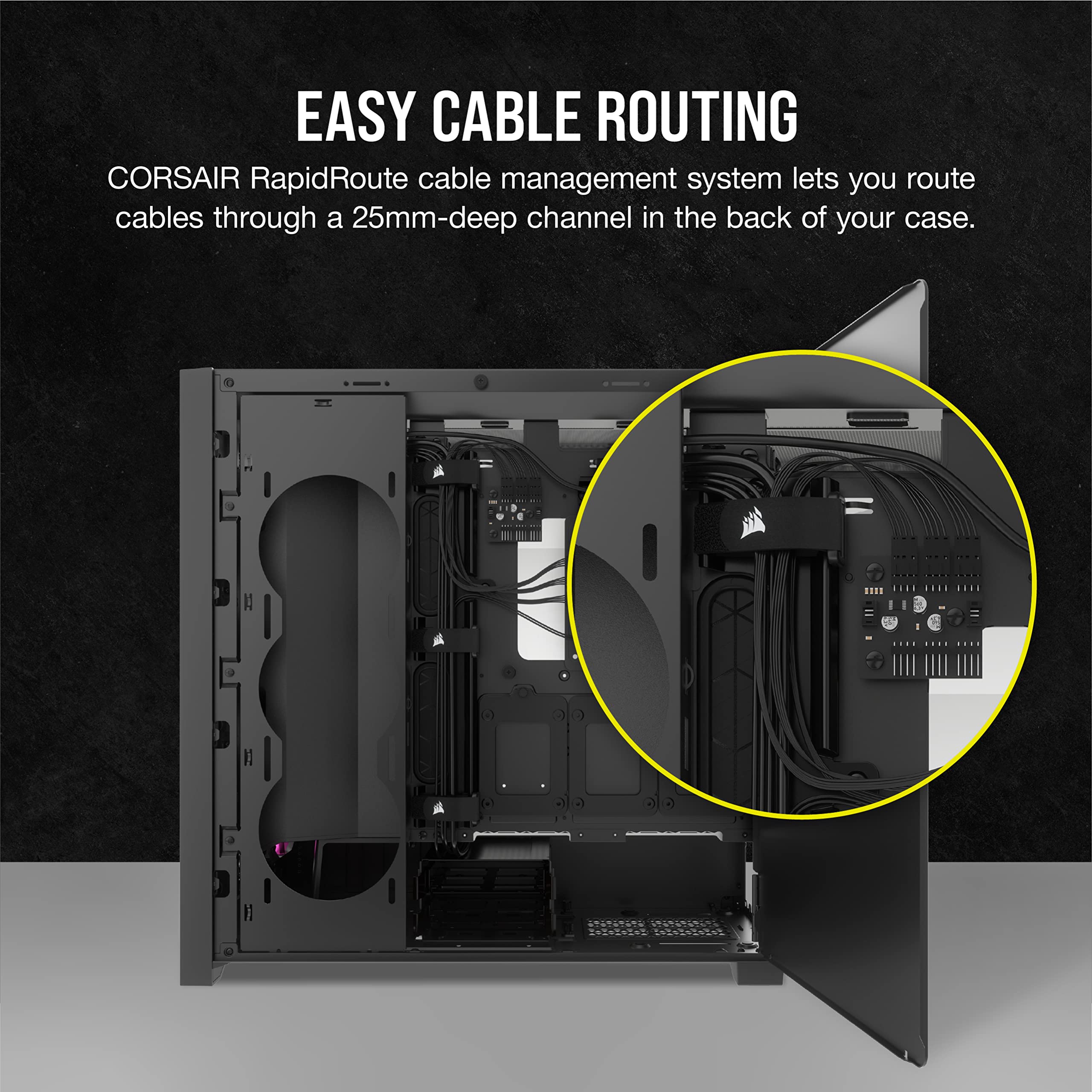 Corsair 5000D RGB Mid-Tower Case - 3X AF120 RGB Fans - Lighting Node PRO - High-Airflow Design ...