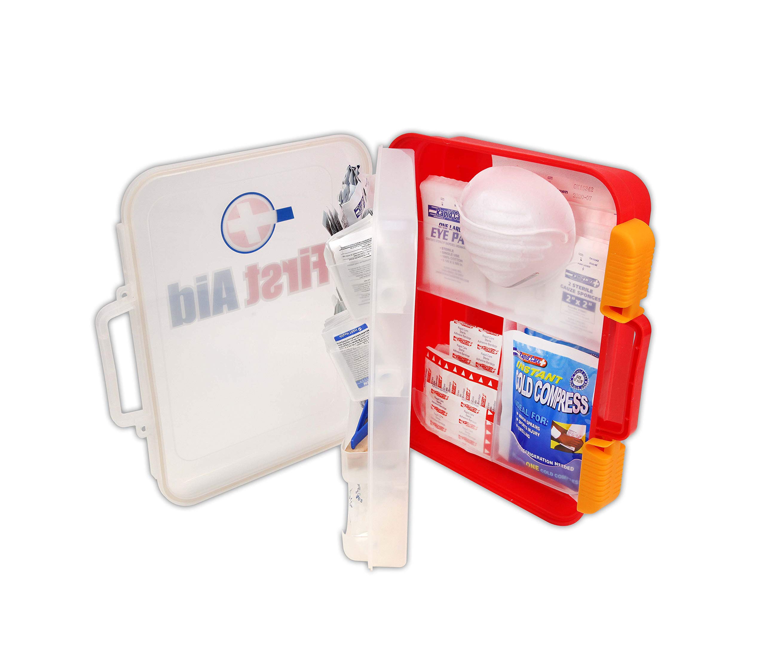 Rapid Care First Aid RC-BLMD-354 354Piece OSHA Multi Compartment Wall ...