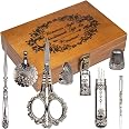 Amazon.com: Vintage Embroidery Scissors Kit, Victorian Needlework Gift ...
