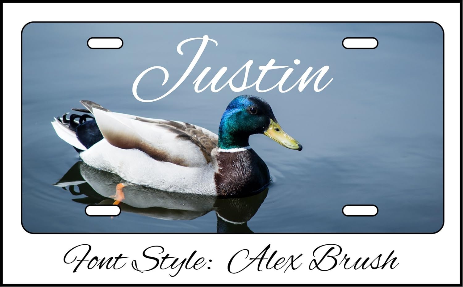 Amazon.com: Custom Personalized Duck License Plate Metal USA Seller ...