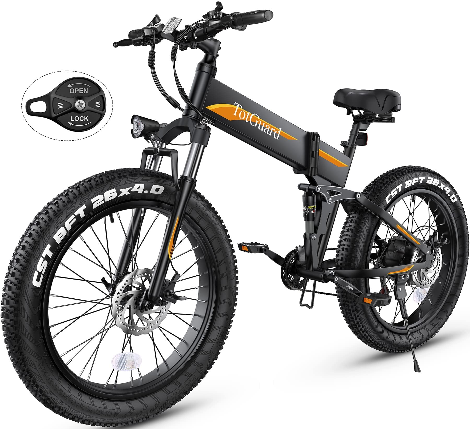 Mua Electric Bike, 26''x4.0 Electric Bicycle 500W 21.6MPH Fat Tire,Folding Electric Bike for ...