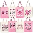 Amazon.com: SAIWEILAI ONLINE 8 Pieces Breast Cancer Awareness Canvas ...