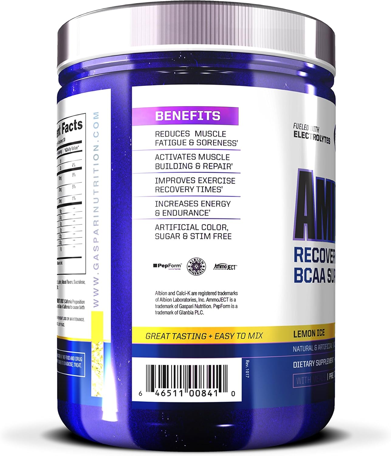 Gaspari AminoLast Recovery and Endurance BCAA Citrus Lemon 420g – BigaMart