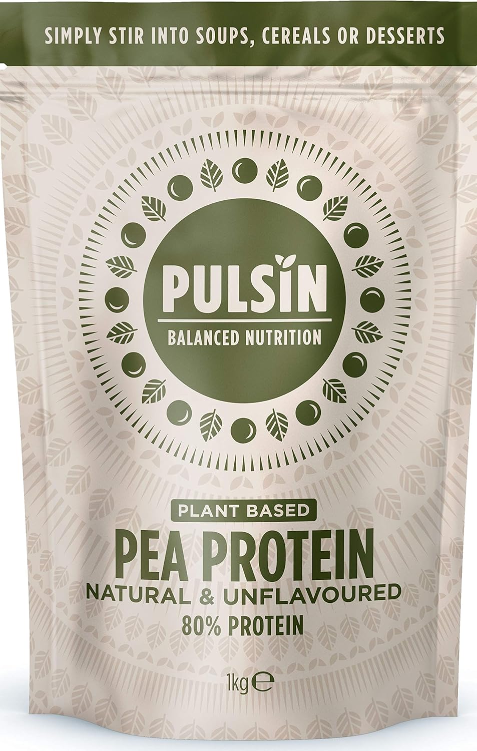 Pulsin – Unflavoured Vegan Pea Protein Powder – 1kg – Gluten Free ...