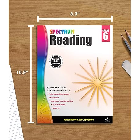 Mua Spectrum Reading Comprehension Grade 6, Ages 11 to 12, 6th Grade Reading Comprehension ...