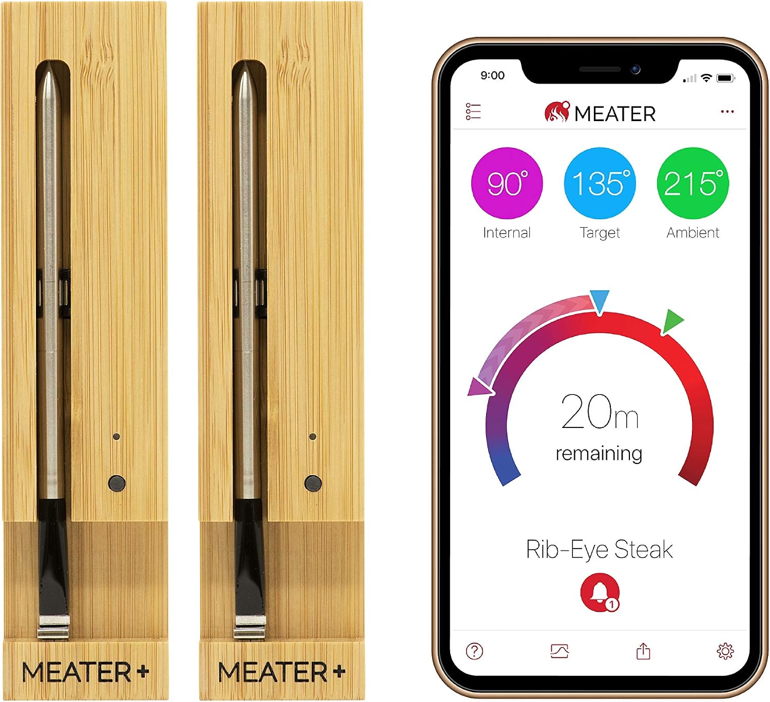 MEATER Plus Duo Saver Bundle | 50m Long Range Smart Wireless Meat ...