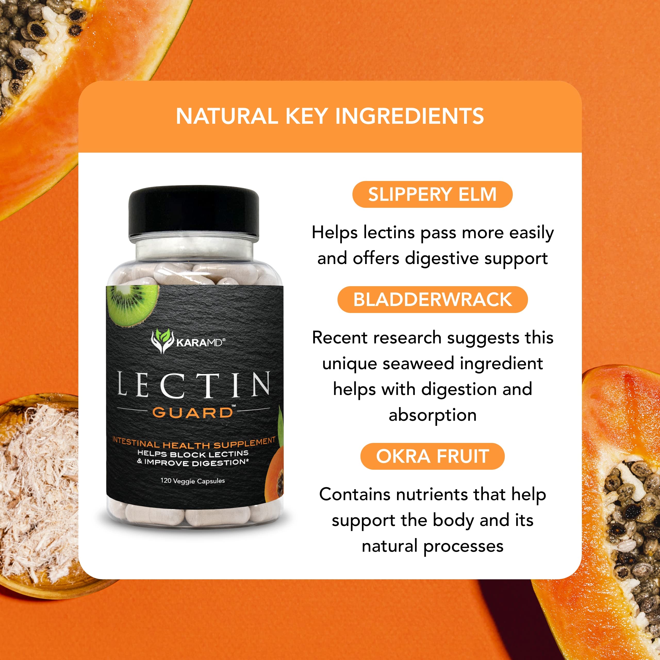 Mua KaraMD Lectin Guard | Colon Cleansing Lectin Blocker | Slippery Elm ...