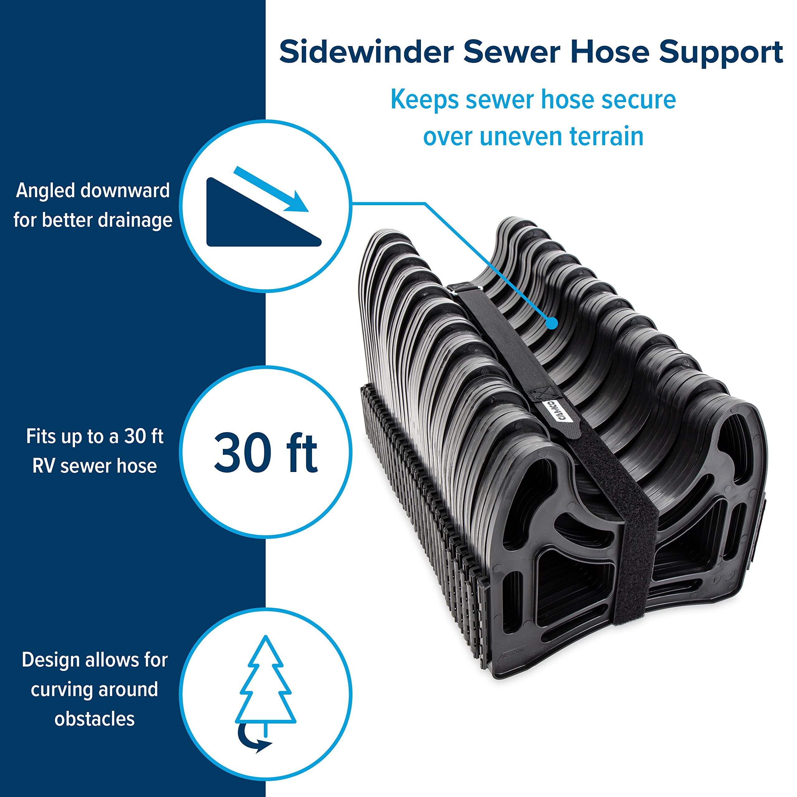 Mua Camco Sidewinder 30-Ft Camper / RV Sewer Hose Support - Flexible ...