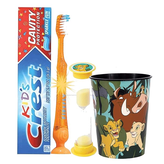Buy The Lion King 4pc Bright Smile Oral Hygiene Bundle! Light Up ...