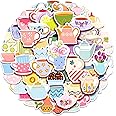 Amazon.com: 100 Pack Tea Stickers, Floral Tea Time Party Favors ...