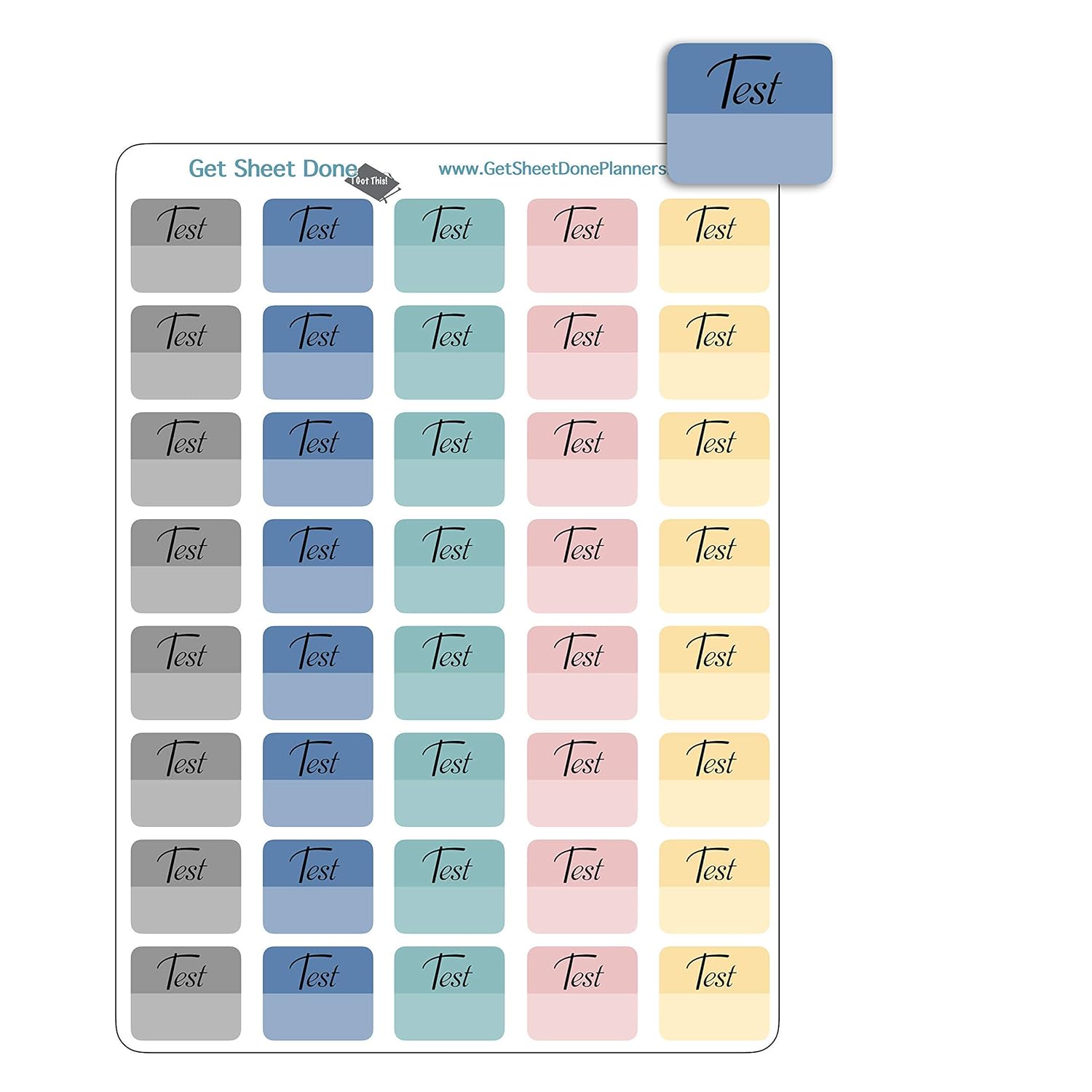 Amazon.com: Student Planner Stickers - 40 test reminder stickers ...