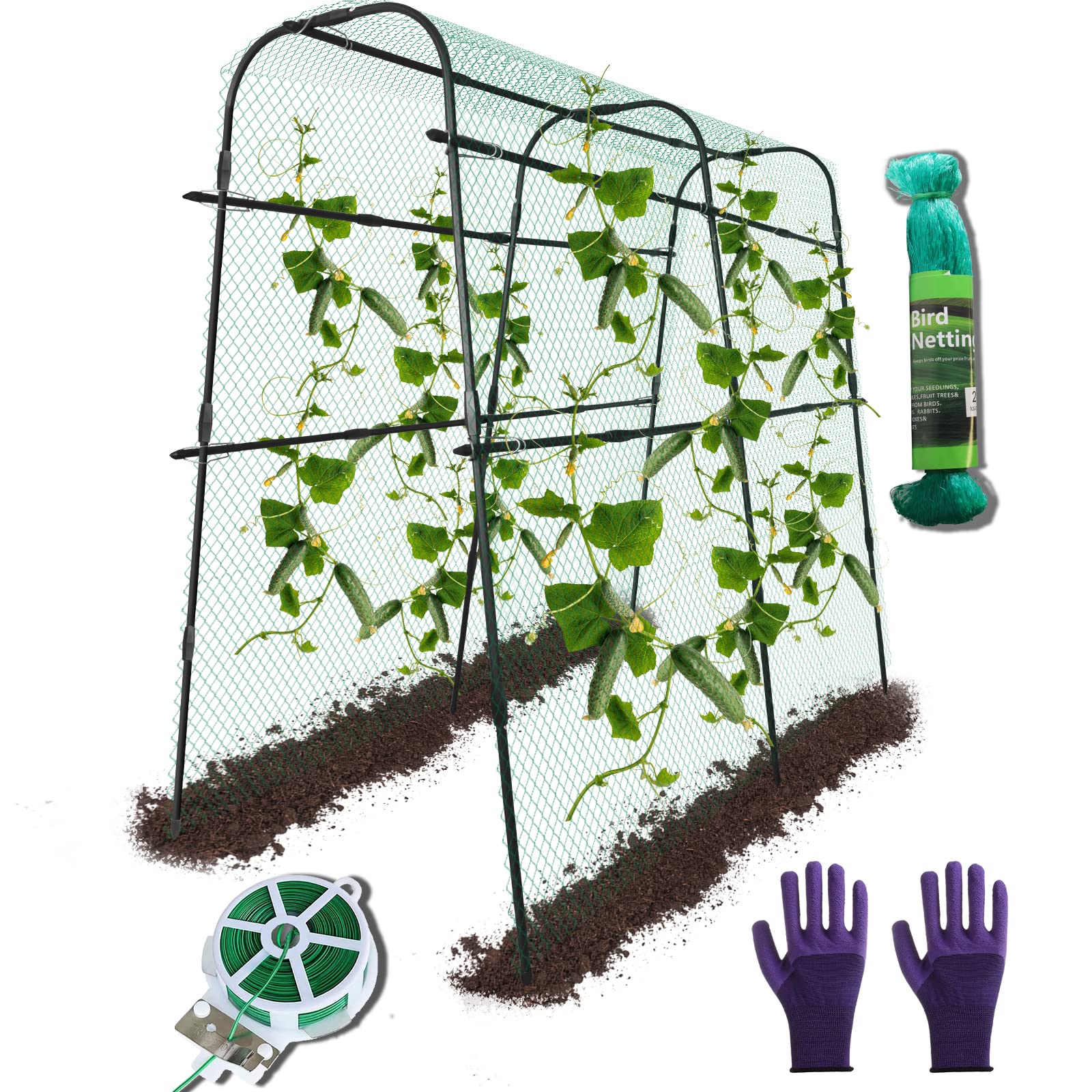 Garden Arch Trellis for Climbing Plants 0utdoor, 63 X 55 in A-Frame ...