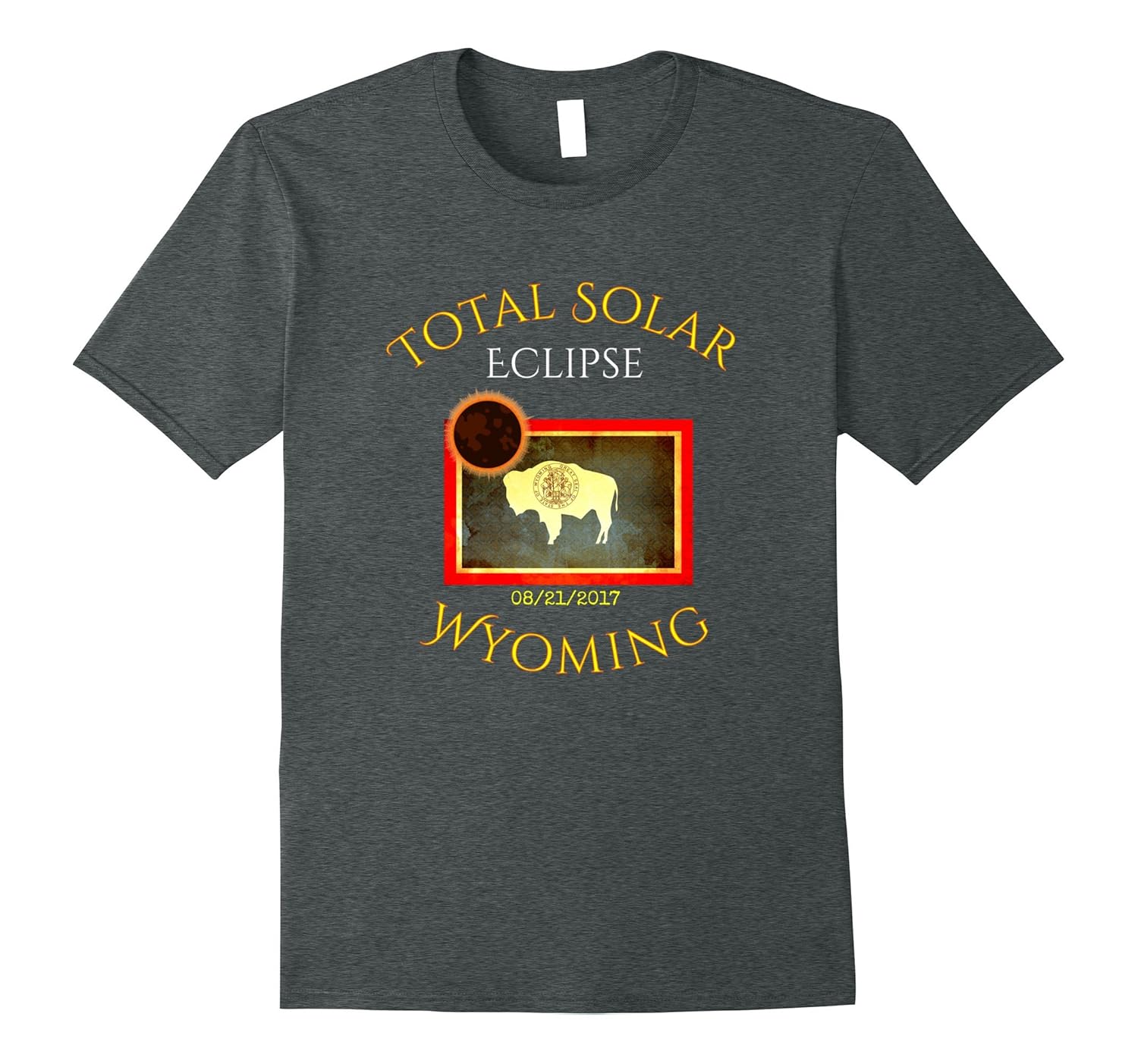 Wyoming Total Solar Eclipse T-shirt 08/21/2017 tee-TH – TEEHELEN