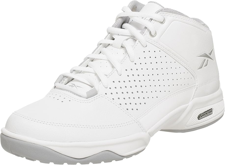 Reebok Men's RBK Buckets II Basketball Shoe,White/Silver,11 M: Amazon ...