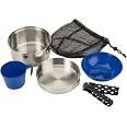 Amazon.com : Coleman Stainless Steel Mess Kit : Camping Cooking ...