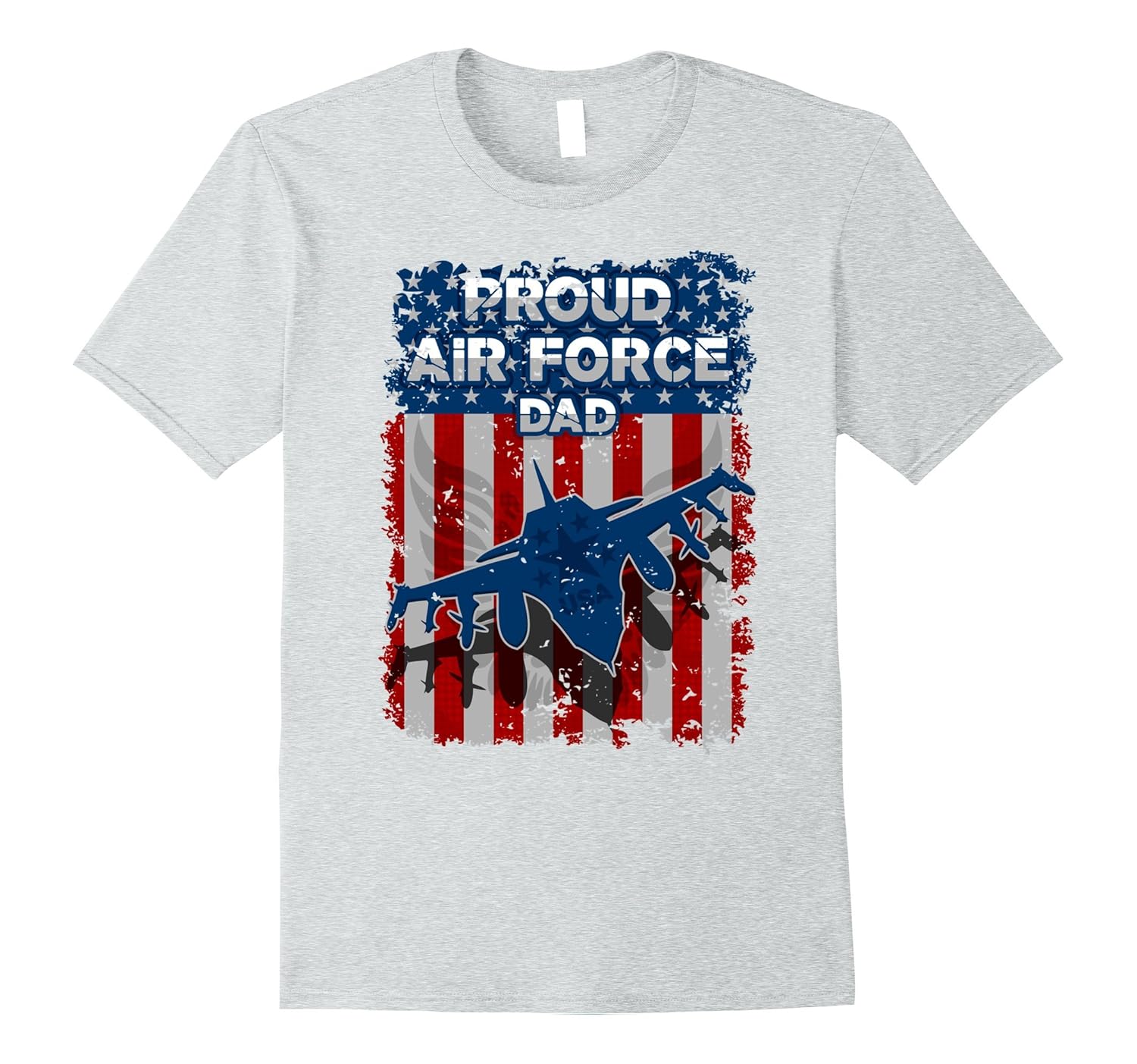 Mens Proud Air Force Dad Freedom Flag T-shirt-CD – Canditee