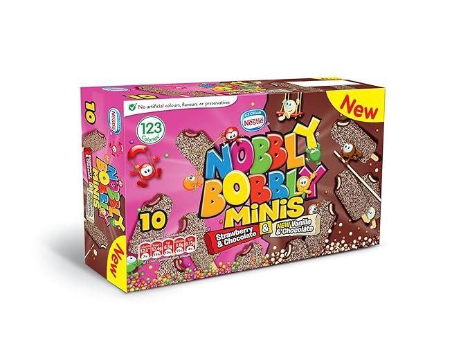 Nobbly Bobbly Minis Strawberry & Chocolate and Vanilla & Chocolate ...
