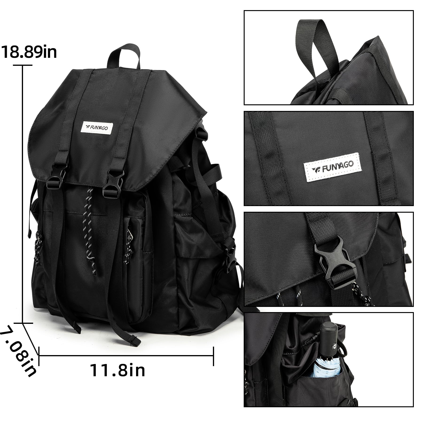 Mua FUNYAGO Backpack for Men Laptop Backpack Heavy Duty backpack Unique ...