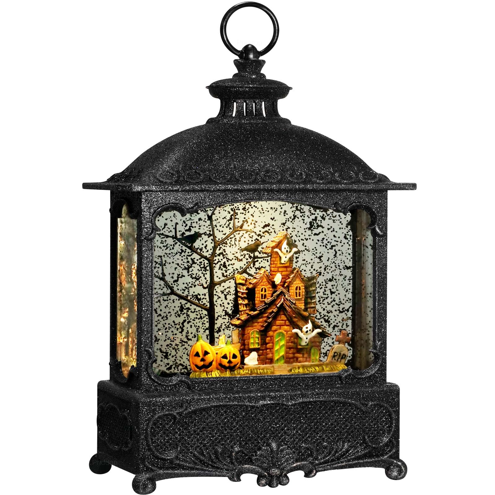 Priddop Halloween Snow Globe Lantern Haunted House Pumpkin Ghost Tree ...