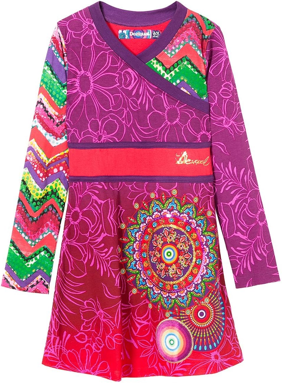 Desigual Kigali Robe, Violet (Flox), FR: 104 cm (Taille Fabricant: 4/3 ...
