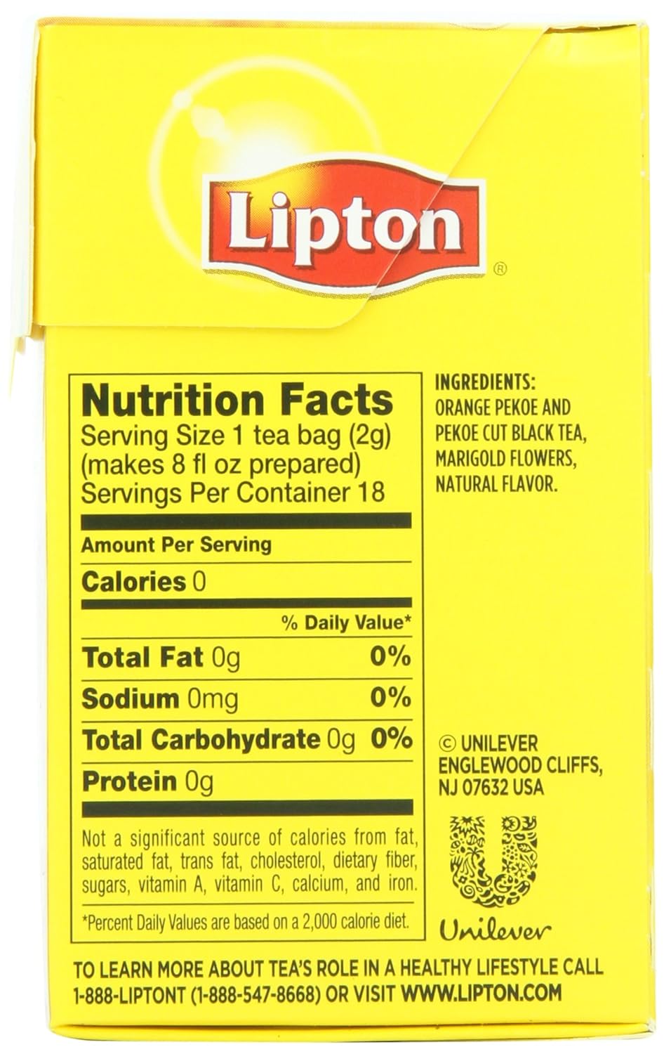 lipton tea ingredients