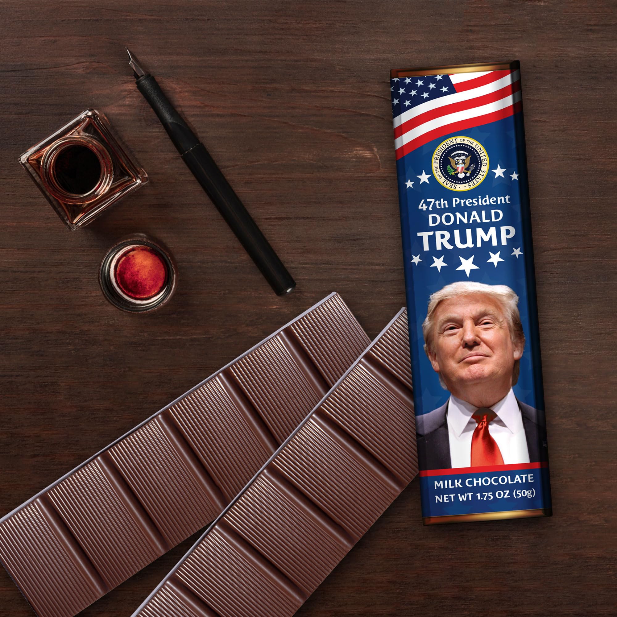 President Trump Milk Chocolate Bar - 47th Presidential Collection ...