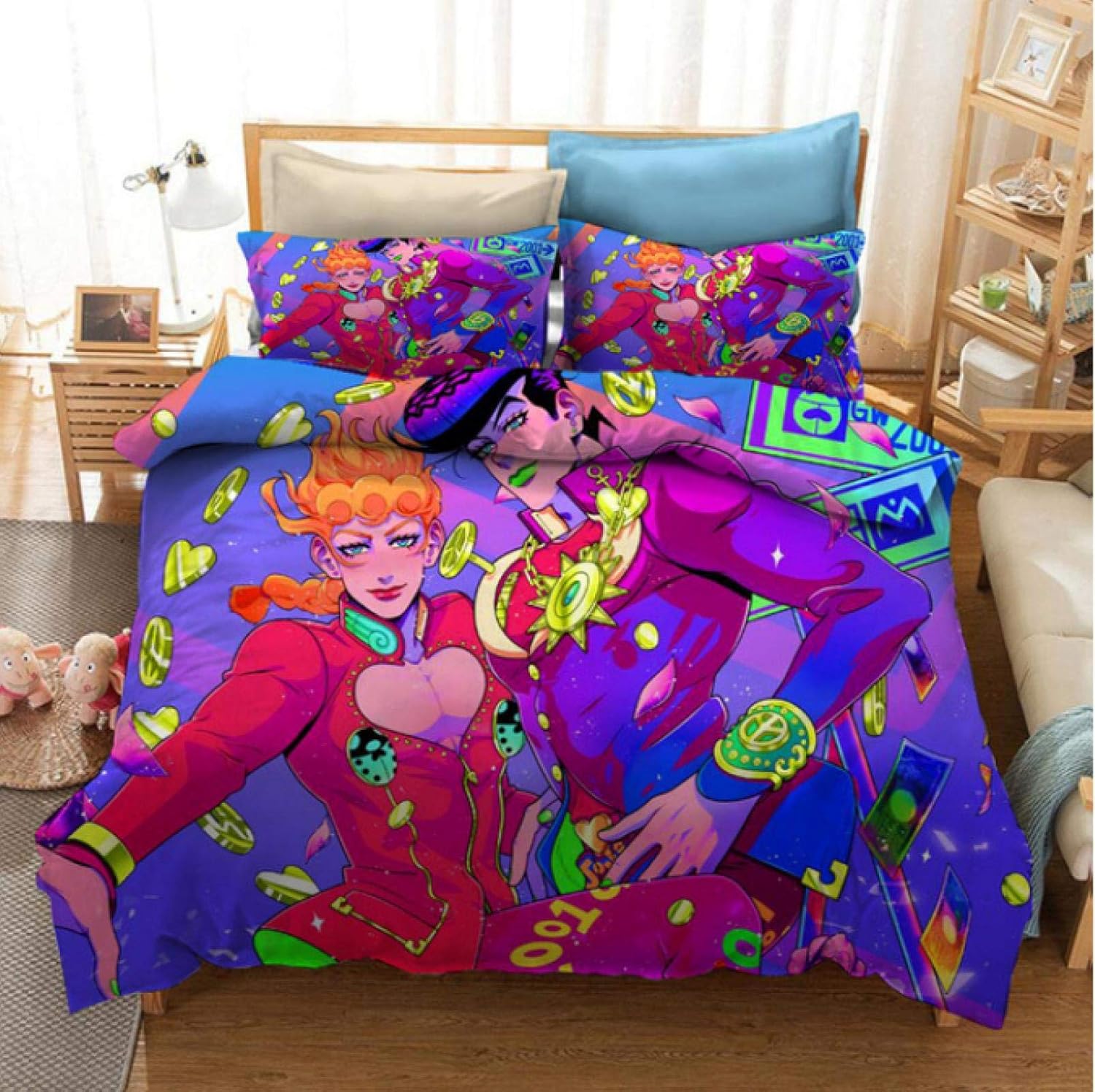Vscdye JoJo's Bizarre Adventure Juego De Cama con Estampado 3D Fundas ...